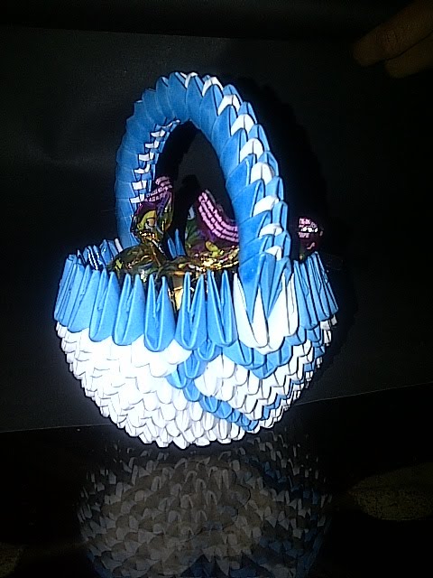 Canasta de origami - Imagui