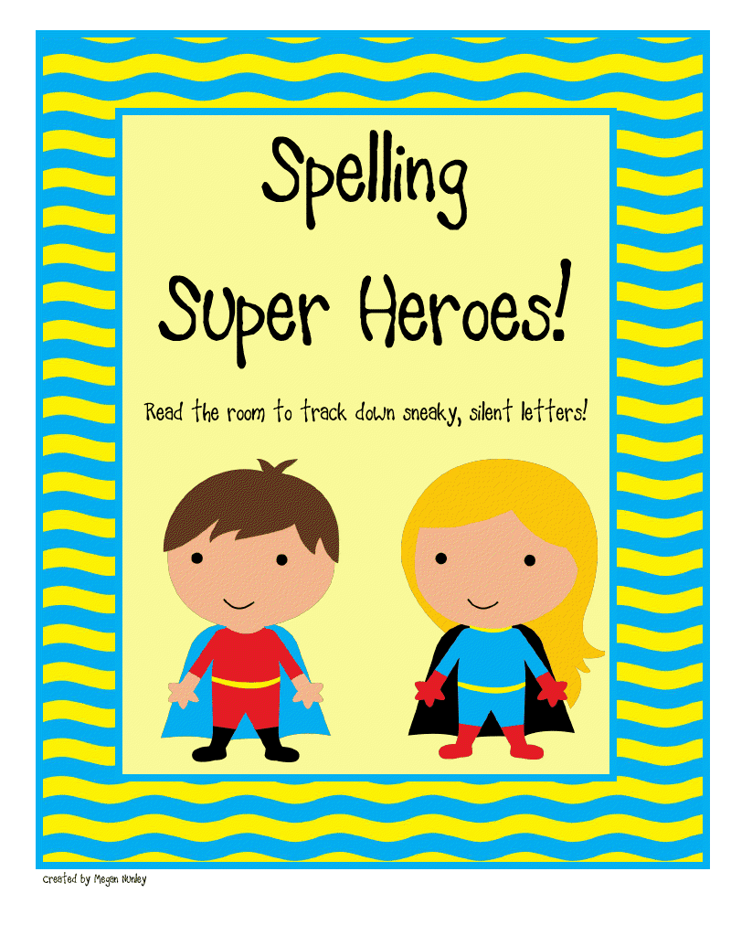 First Grade Magic: Groundhog Day and A Super Hero Spelling FREEBIE