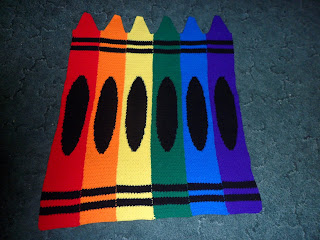 Peace, Love, and Crochet: Color Me Crayon Rug/Blanket