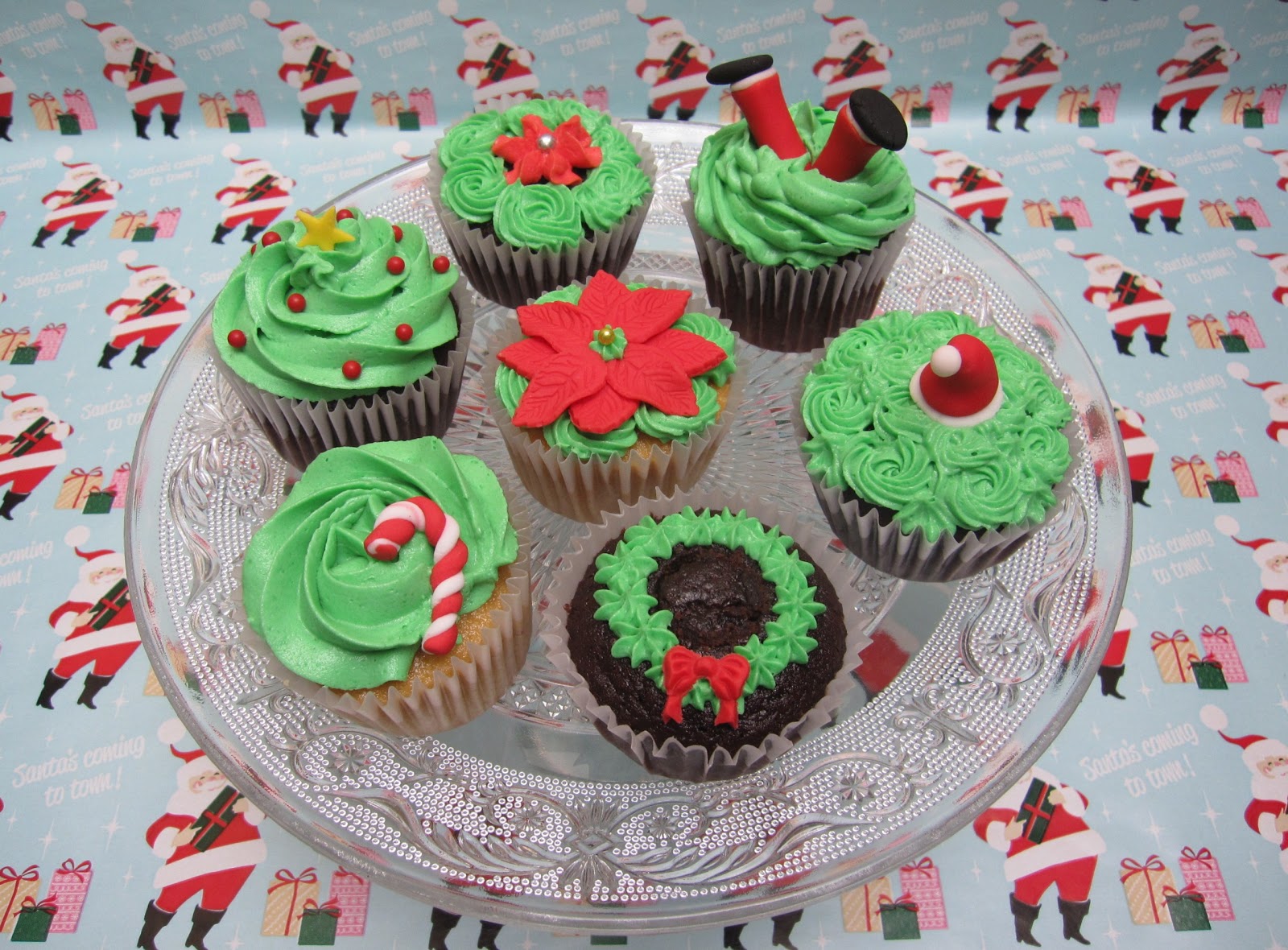 Jarita's Cookies: Cupcakes de Navidad I