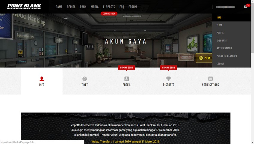 Cara Transfer Akun Point Blank (Pb) Garena Ke Zepetto Terbaru 2019
