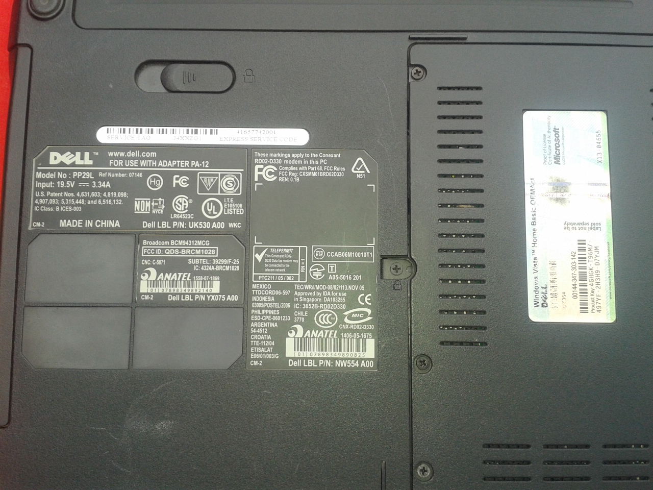 Michael Steelheart: Laptop Dell Inspiron 1525, Modelo Pp29l Usada