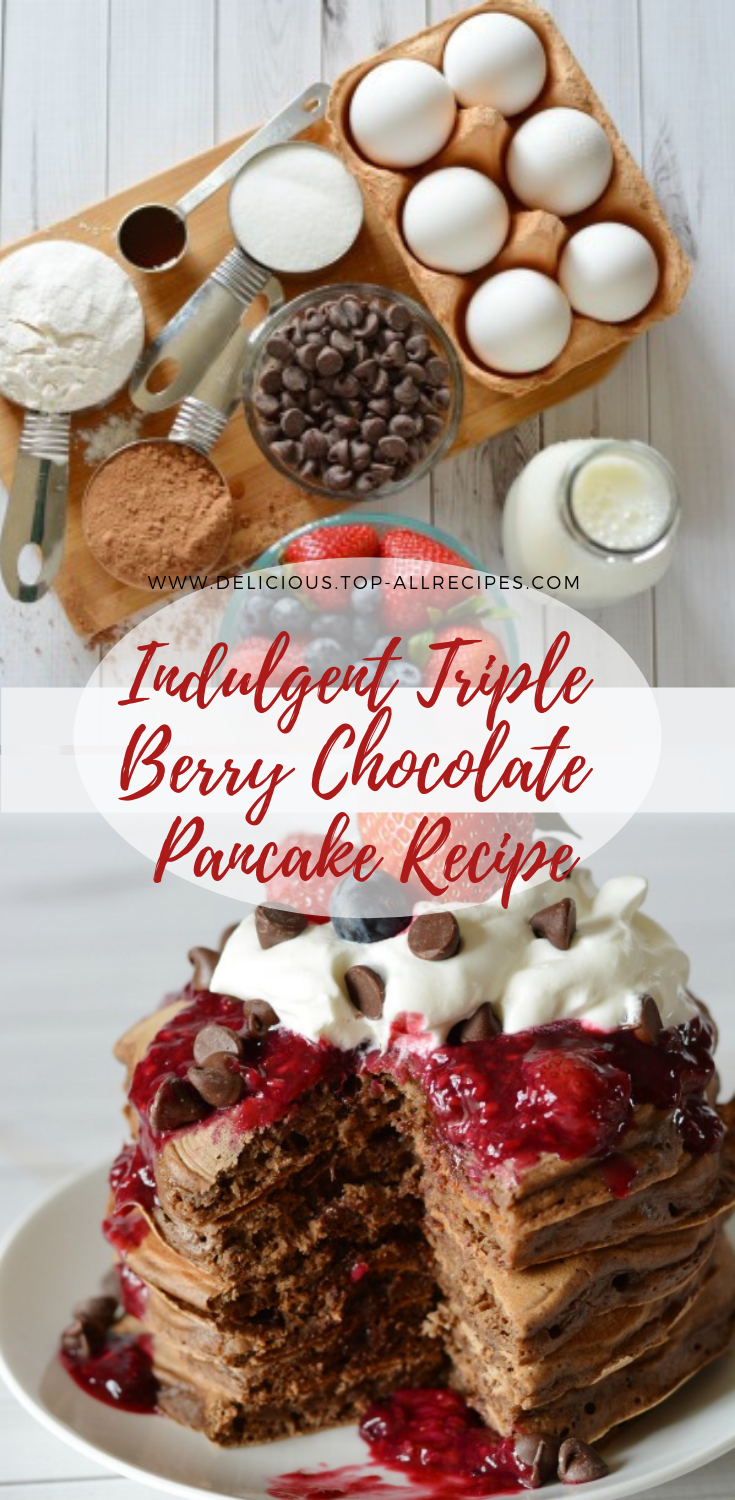Indulgent Triple Berry Chocolate Pancake Recipe | Barbara Cooking
