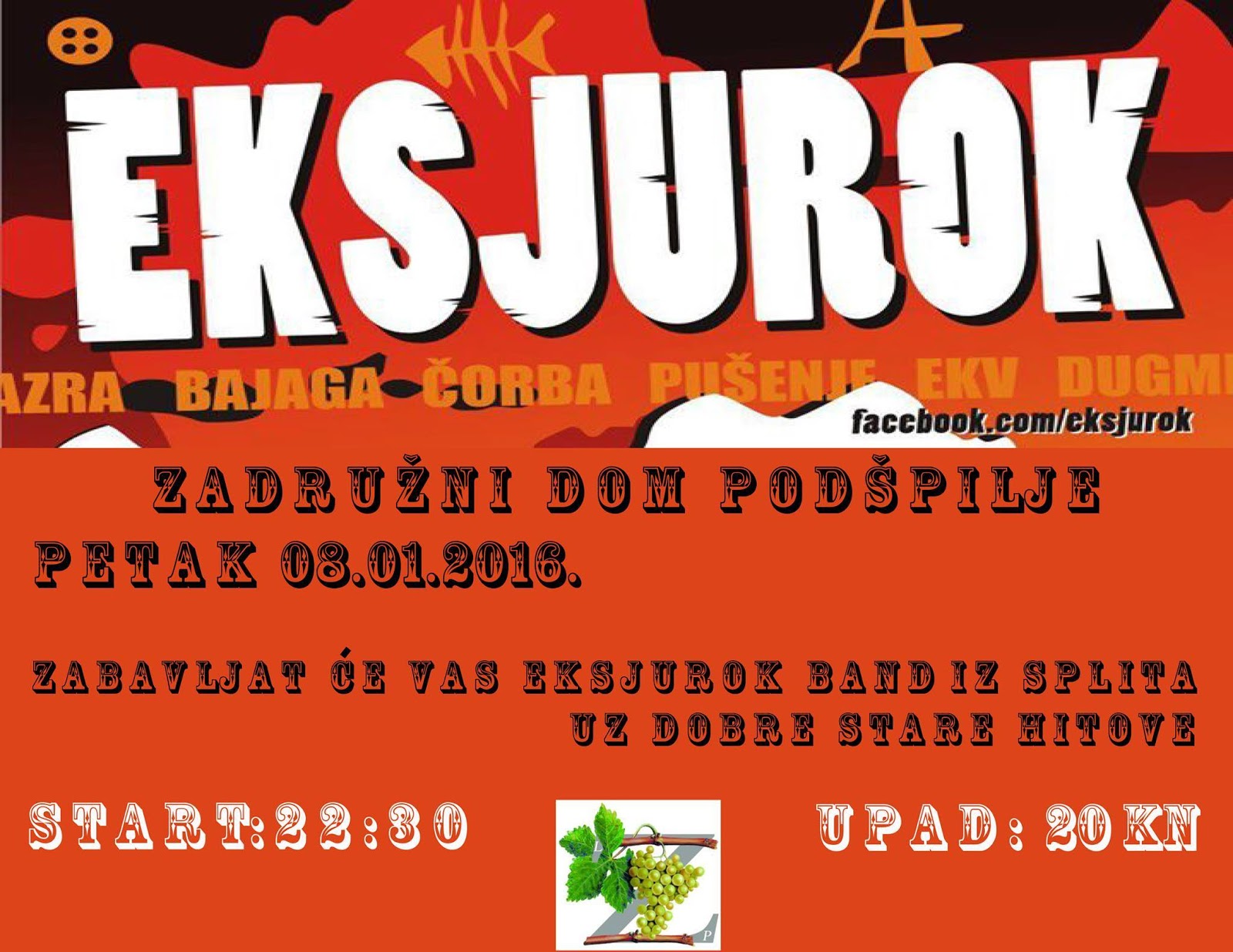 EKSJUROK bend i dobri stari hitovi u Podšpilju | OTOK VIS - total portal