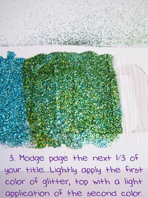 Katie Stories {Scrapbook + Crafting Blog}: Ombre Glitter Scrapbook ...