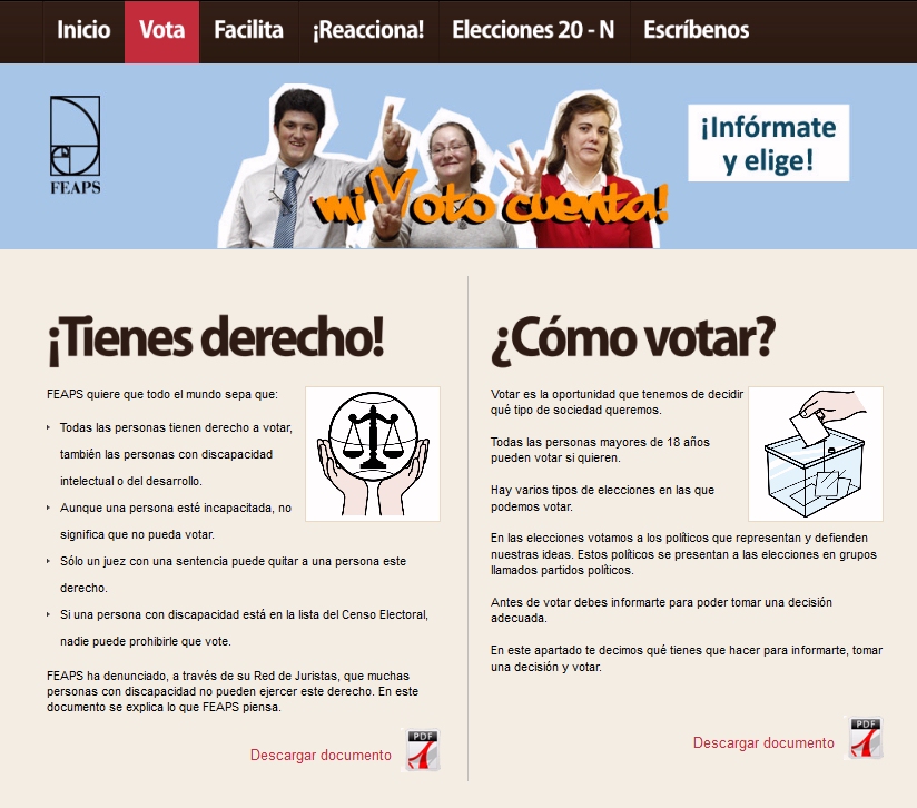 Informática para Educación Especial: Las elecciones del 20N más ...