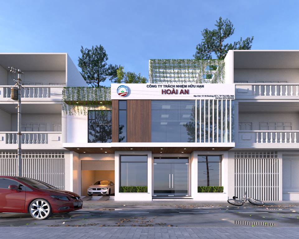 Chia sẽ file SU ngoại thất hiện đại full setting vray 3.4