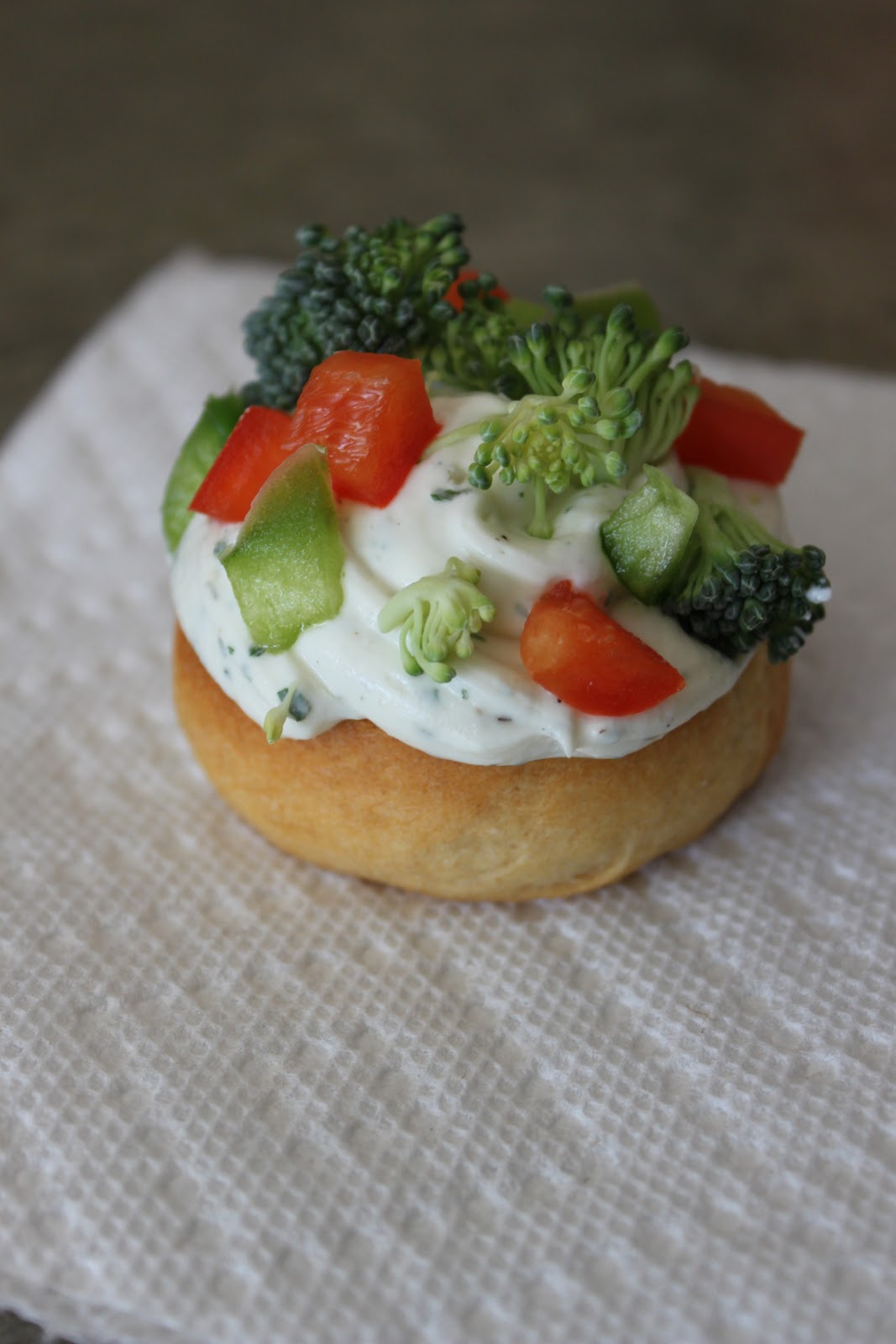A Bowl of Creativity: Crescent Roll Rounds topped with a Creamy Ranch ...