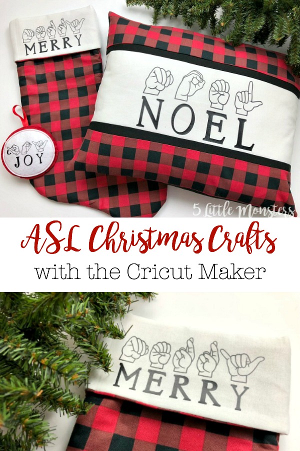 5 Little Monsters: ASL Christmas Crafts