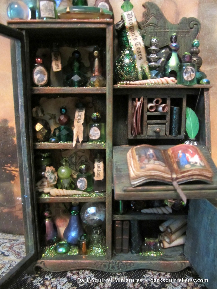 Dark Squirrel's Miniature Asylum ~: A Wizard's Study