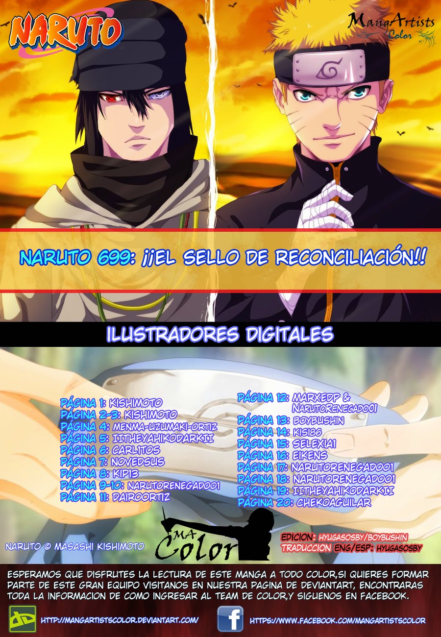 Naruto 699 : El Sello de Reconciliación