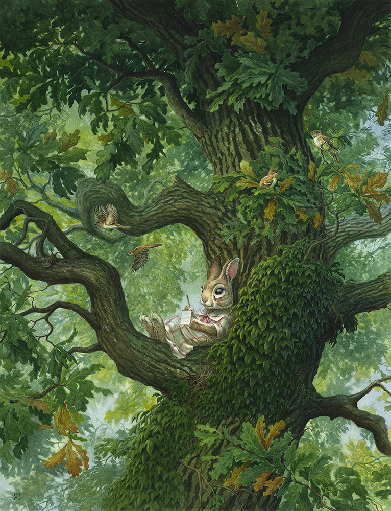 Chris Dunn Illustration/Fine Art: Paisley Rabbit Cover, Leaf By Leaf ...