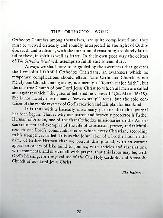 Starting On The Royal Path: Introducing the Orthodox Word Magazine