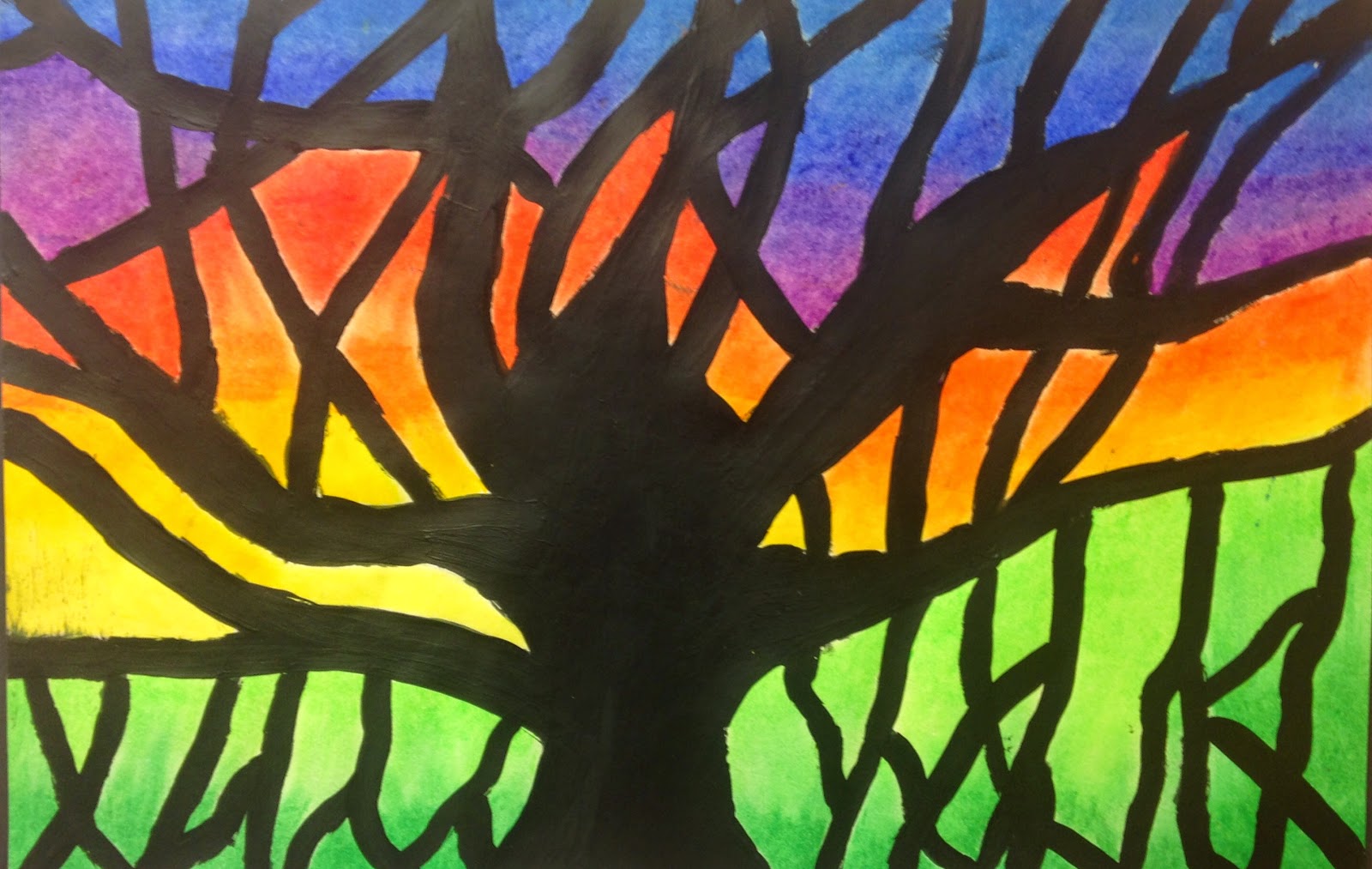 Sylvandale Middle School Art Class: Blazing Banyan Tree