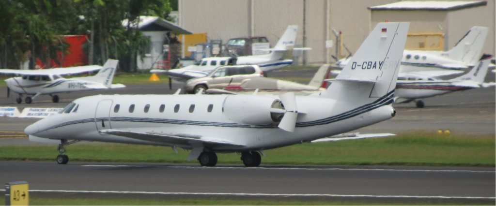 Far North Queensland Skies: Sovereign C680 D-CBAY departs