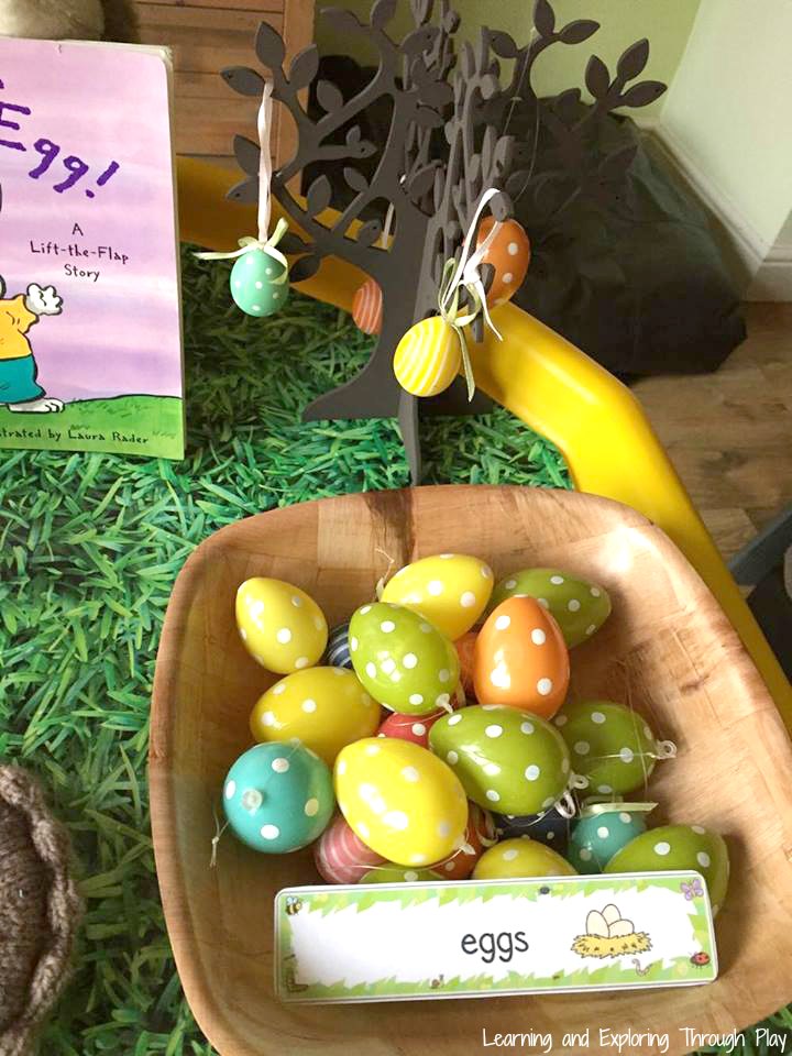 Learning and Exploring Through Play: Easter Themed Tuff Tray