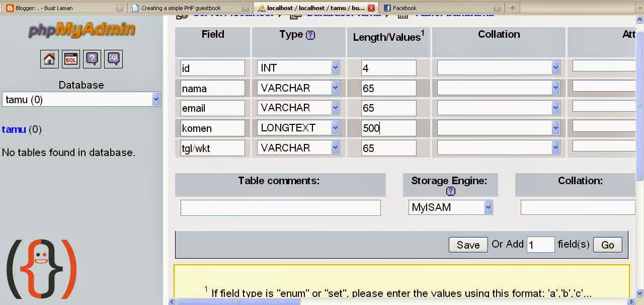 Membuat Buku Tamu Dengan PHP dan MySQL | Long Scripts