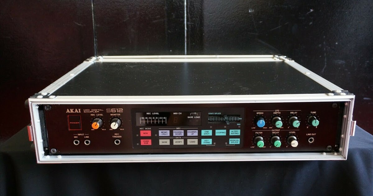 MATRIXSYNTH: Akai S612 Vintage 80's 12-bit MIDI Lo-Fi 2U Rack Sampler W ...