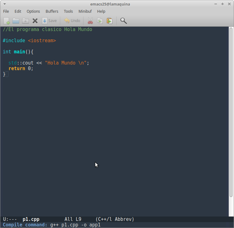 Como Usar Emacs para programacion C++ en Linux