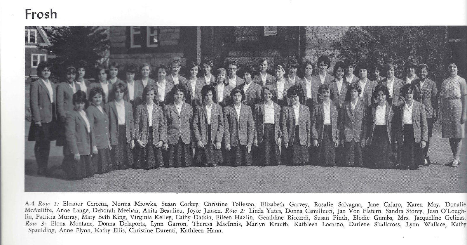 Saint Bernard High School Class of 1967: Freshman Girl's Homerooms ...