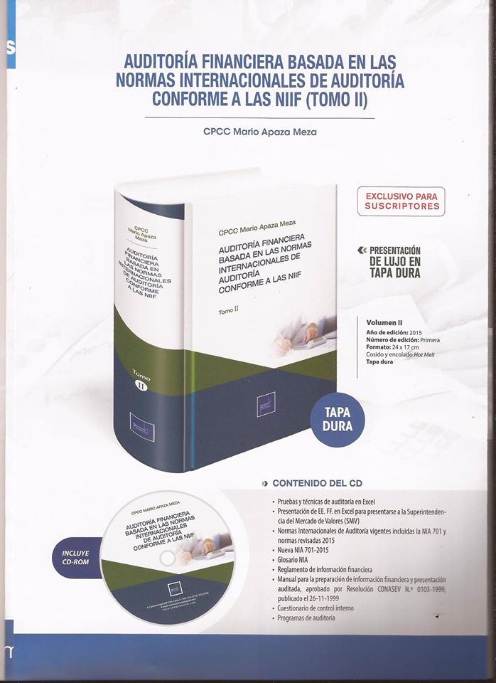 Distribuidor Autorizado de Actualidad Empresarial: AUDITORÍA FINANCIERA ...