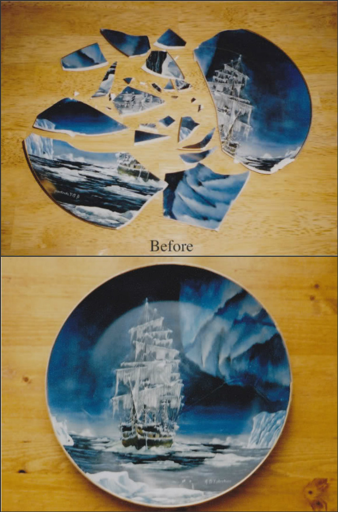 Masterpiece Fine Art Restoration: Collectible plate repair, restoration