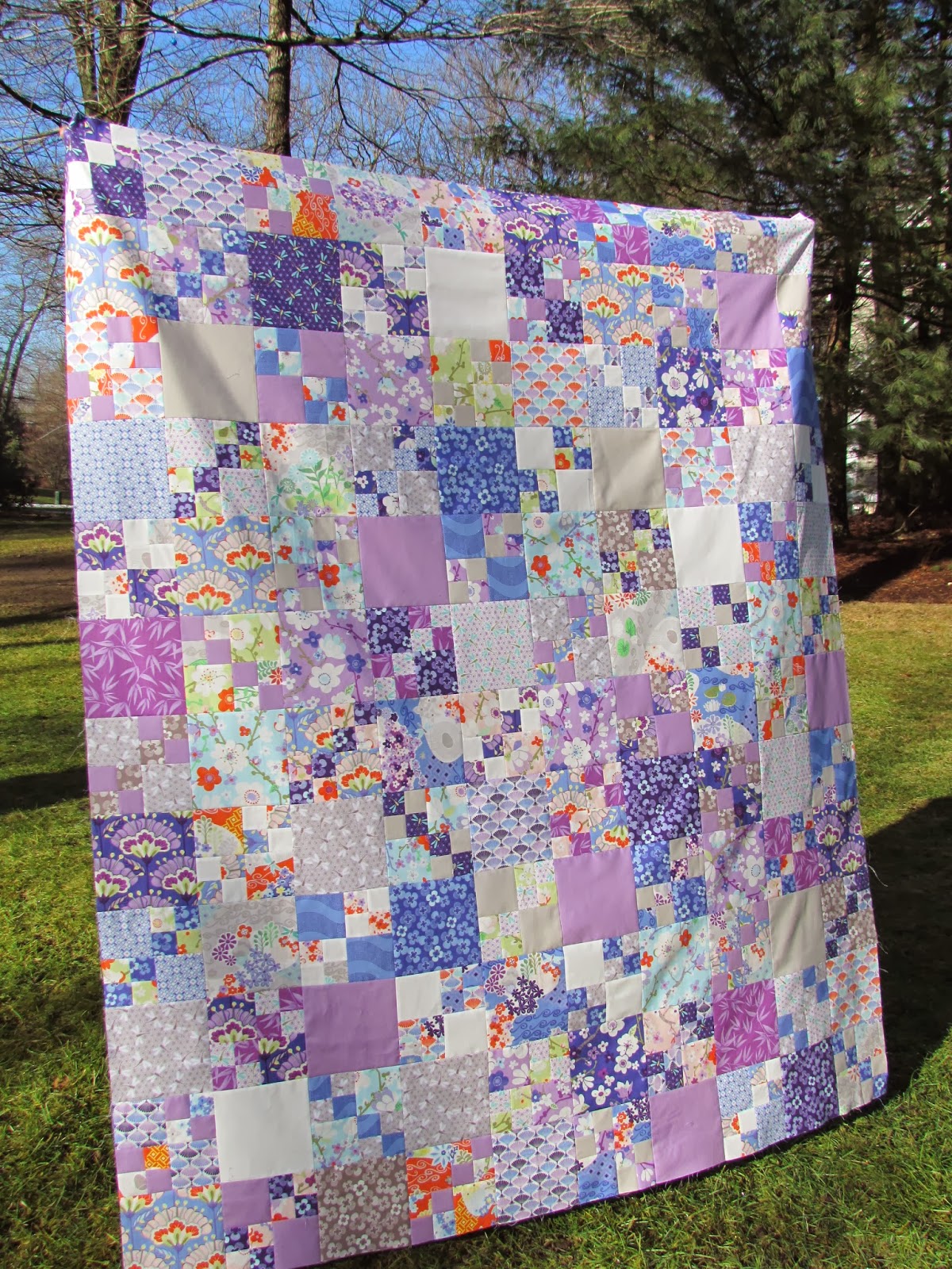 KayakQuilting: Penny Patch Quilt Top Finish
