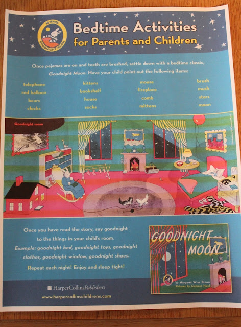 The Armstrongs: The rest of the Goodnight Moon activities