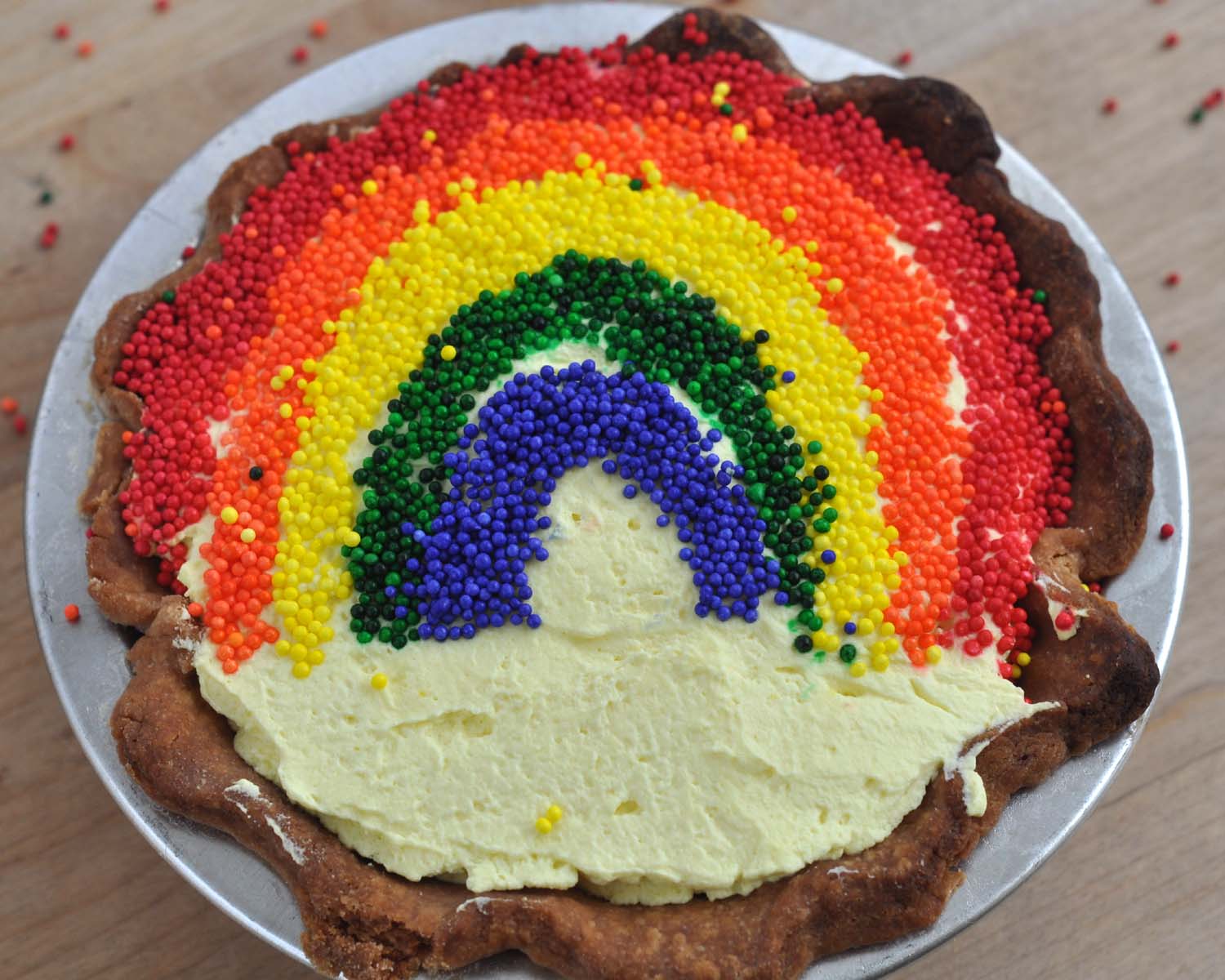 Beki Cook's Cake Blog: Easy Rainbow Pudding Pie for St. Patrick's Day