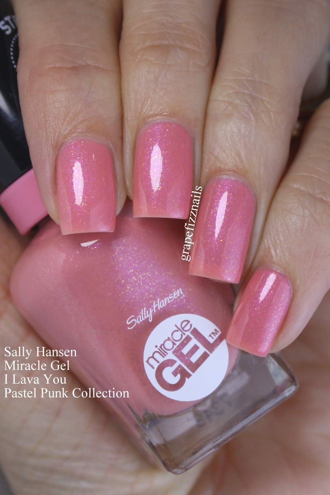Grape Fizz Nails: Sally Hansen Miracle Gel Pastel Punk Collection