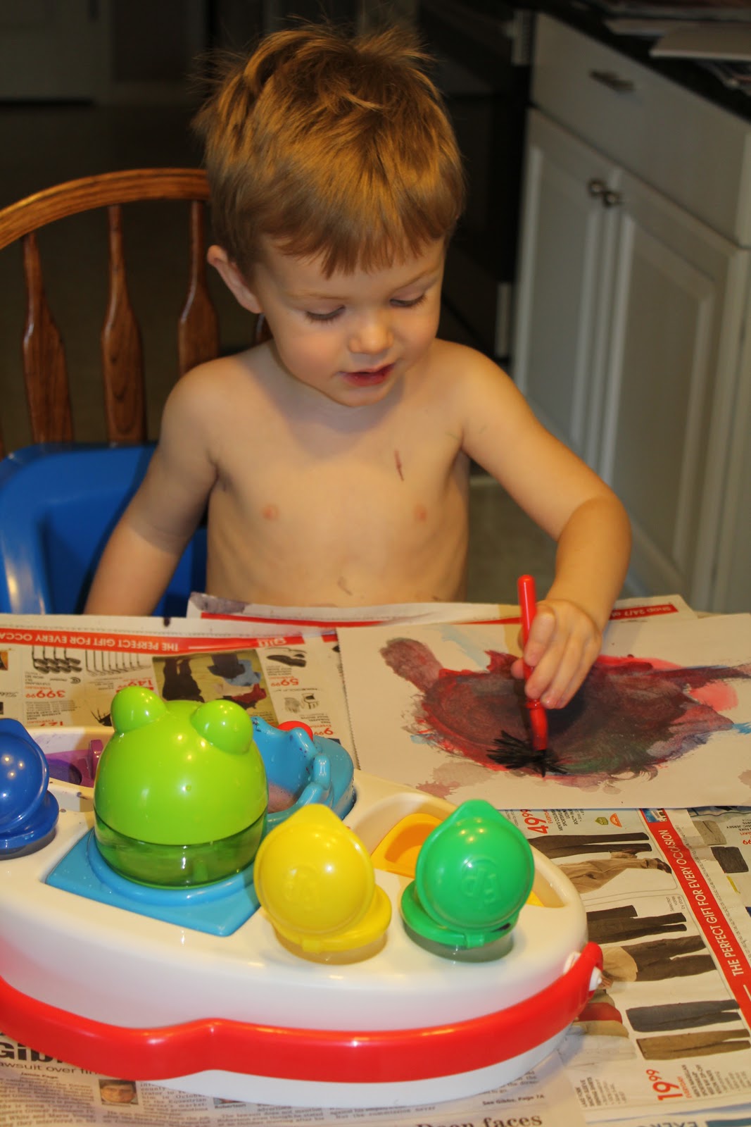 Living the beach life: Fun with paint