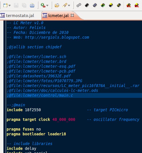 Felixls: JEP (Jal Eclipse Plug-in) 1.2