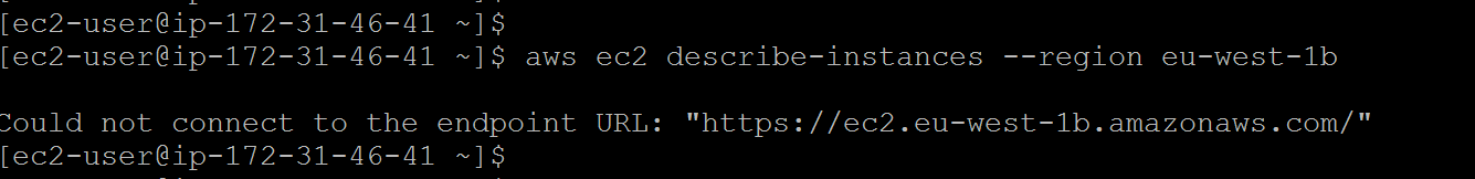 Step Into Oracle DBA ( SID ): Could not connect to the endpoint URL ...