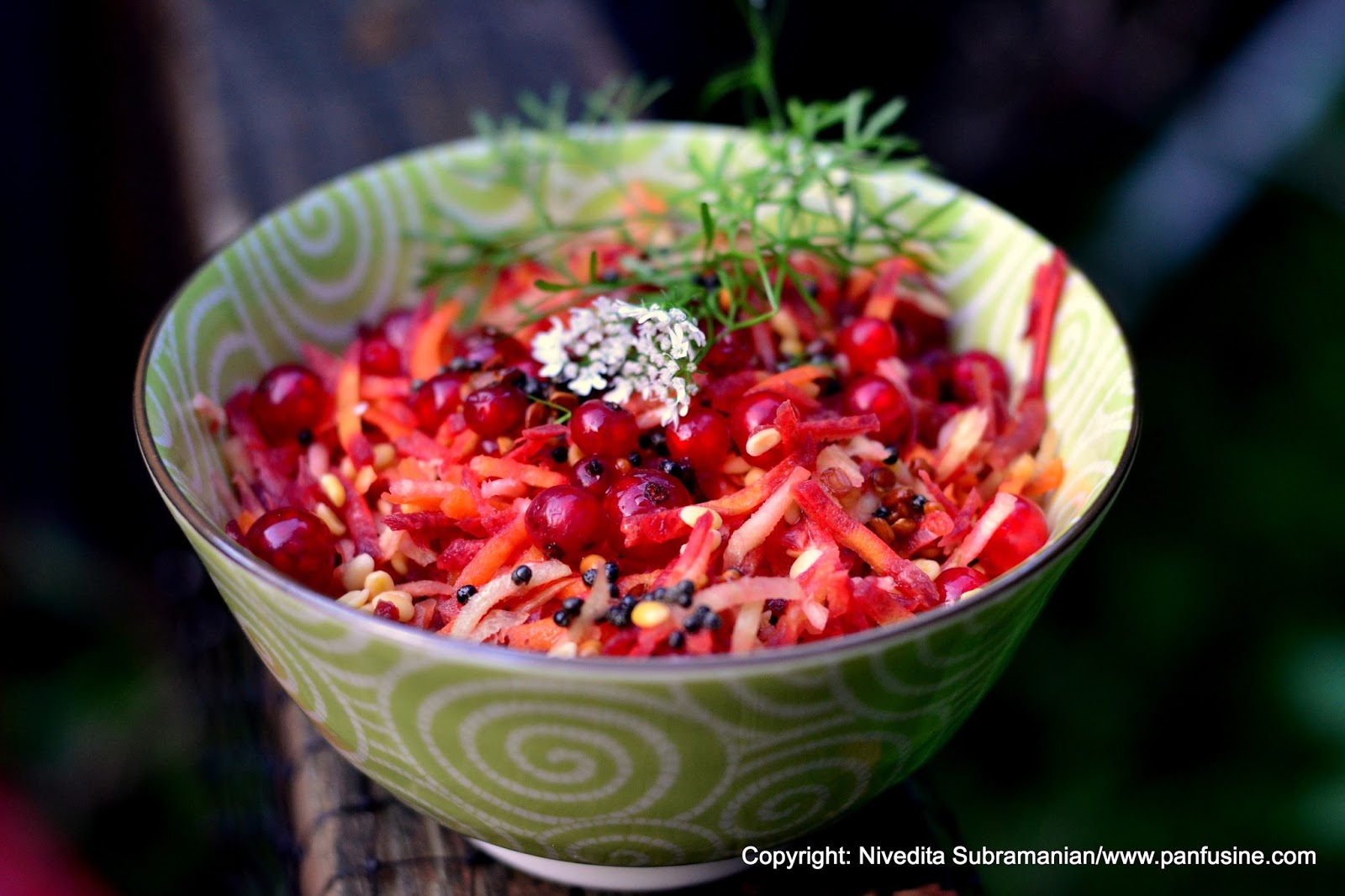 June 22 - Carrots and red currant salad