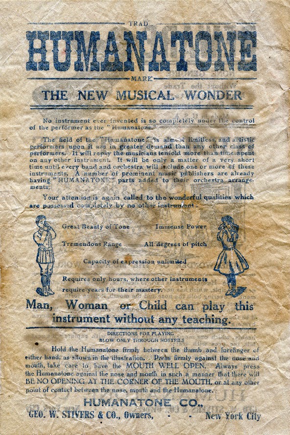 noseflute.org: A Beautiful Early Humanatone