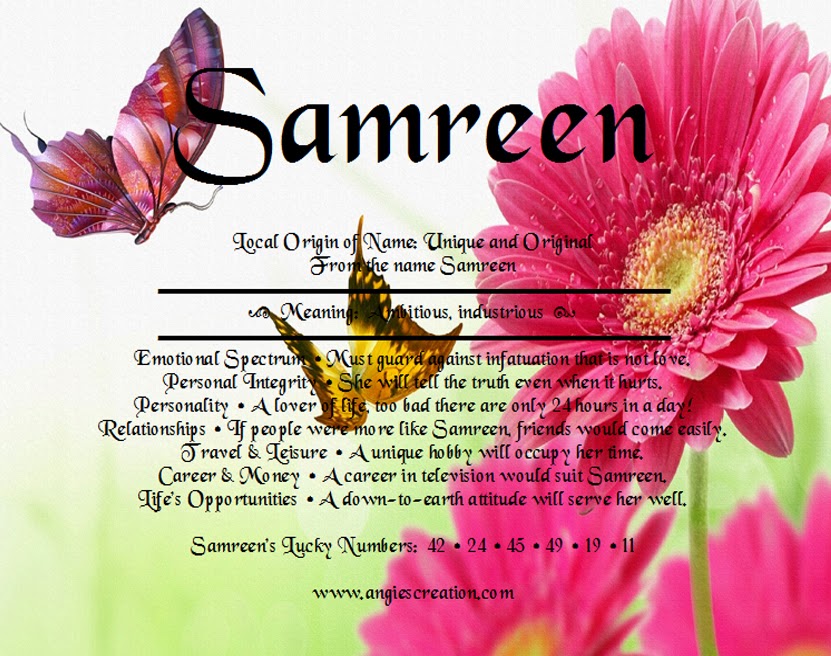Samreen | Unique Names