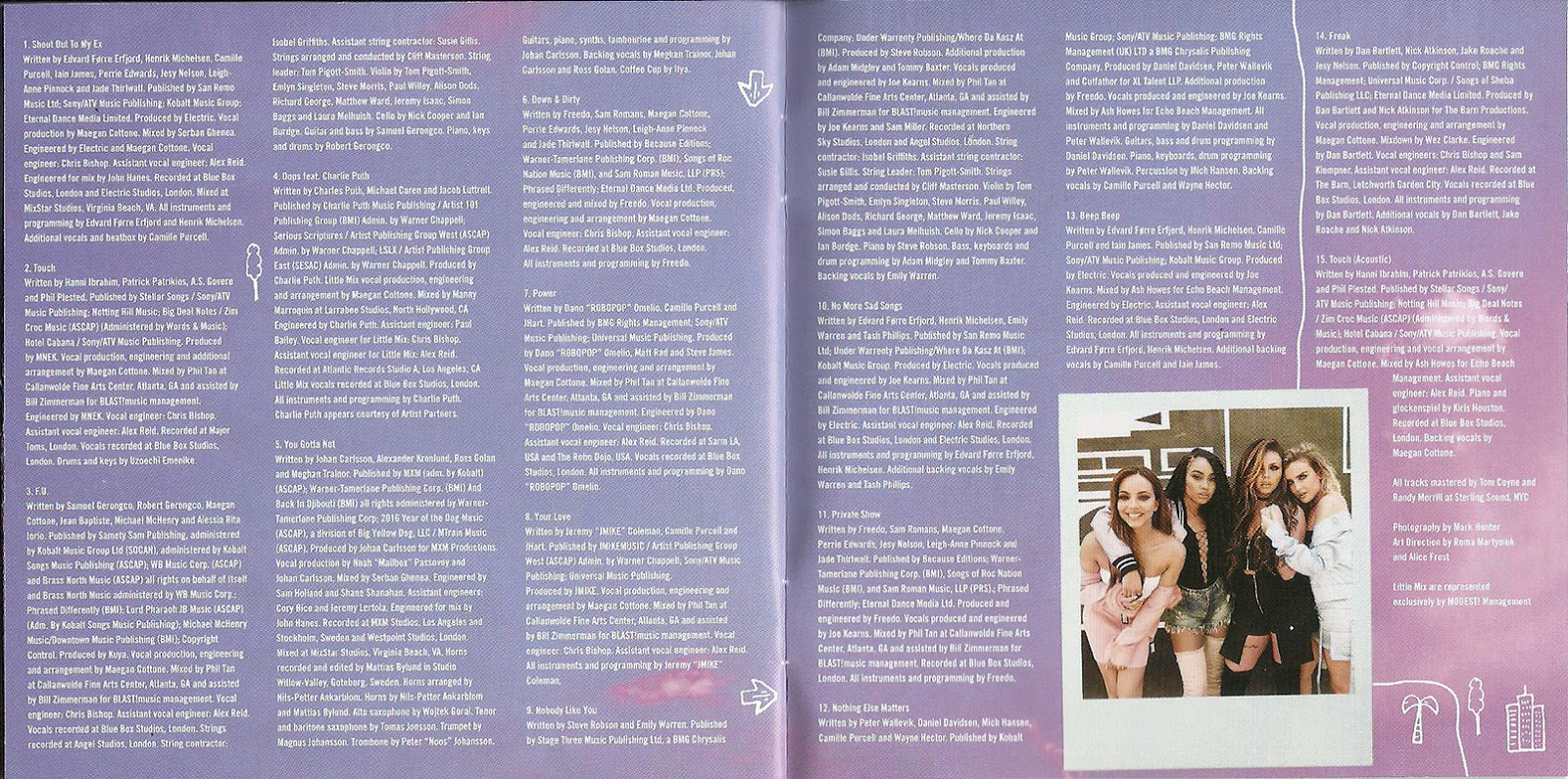 Encarte: Little Mix - Glory Days (CD/DVD Deluxe Edition) - Encartes Pop