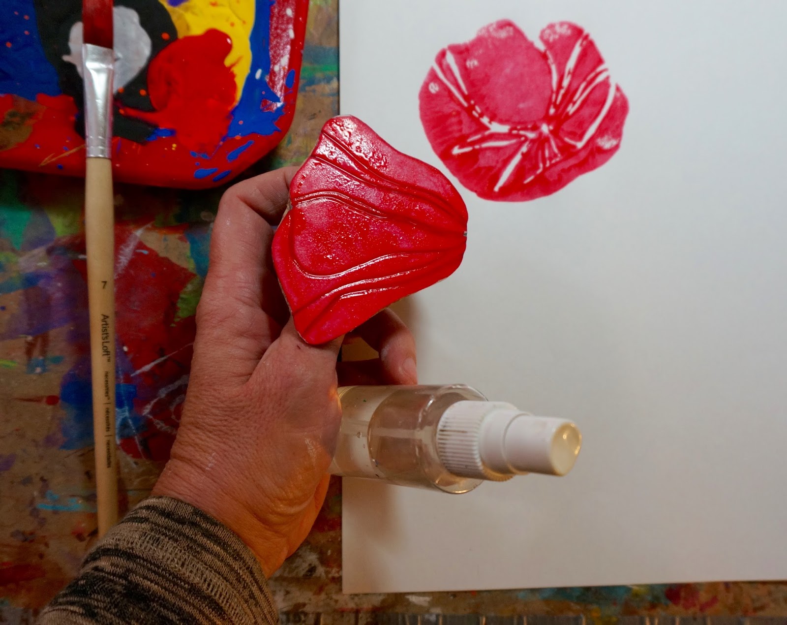 that artist woman: Poppy Printmaking