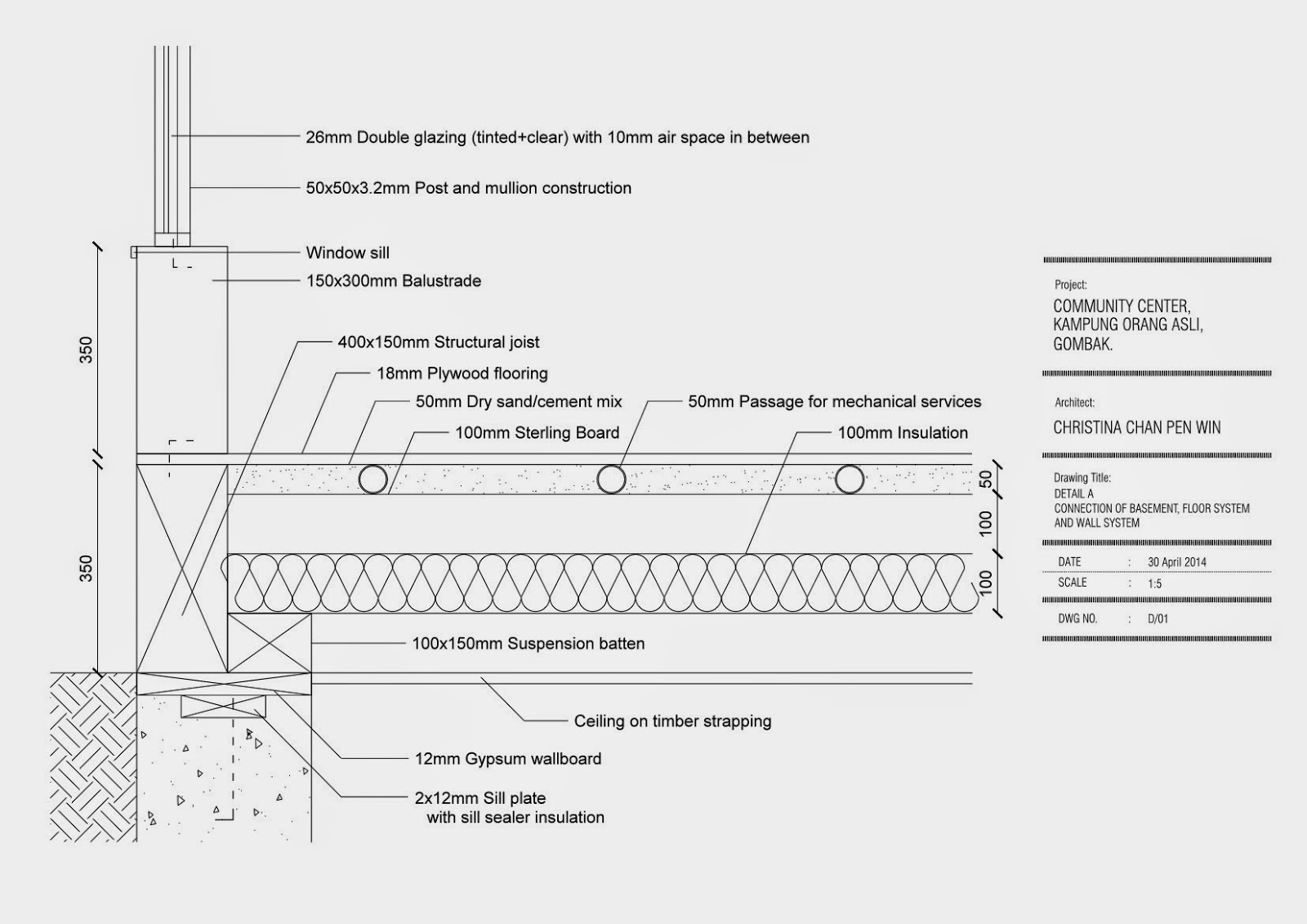 Design. Architecture. Portfolio.: Building Technology 1 Project 1 ...