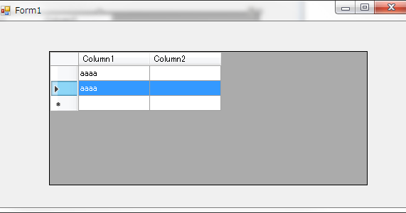 開発ブログ: DataGridViewの選択行を枠で表示する方法