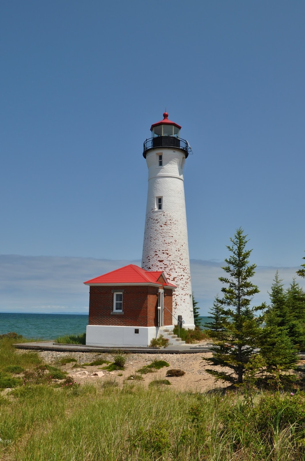 WC-LIGHTHOUSES: CRISP POINT LIGHTHOUSE-MICHIGAN