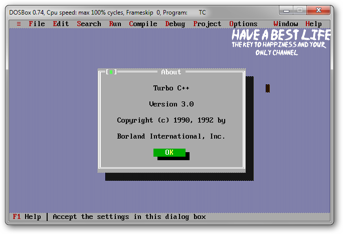 Download Full-Screen Turbo C++ For Windows 7, Vista and XP. ~ Have A ...