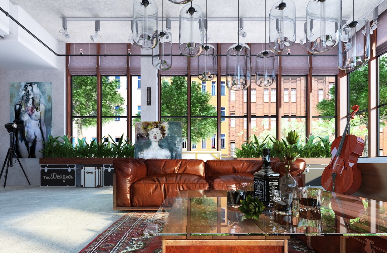 Loft v pánskom štýle | Štýly bývania