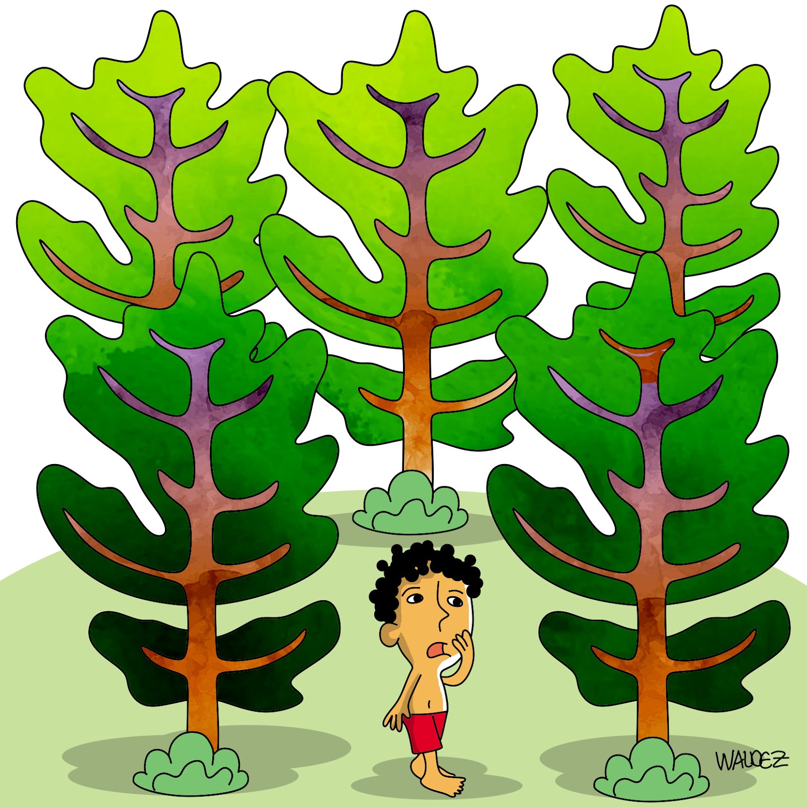 waldez cartuns: ilustração