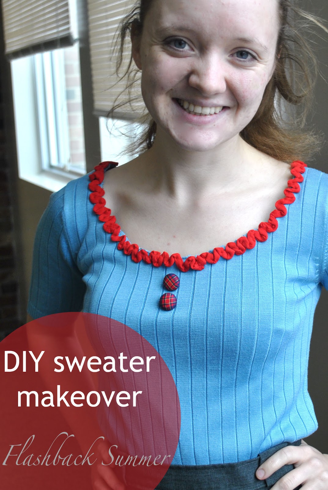 DIY/Tutorial: Sweater Makeover - Flashback Summer