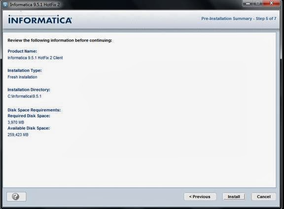 informatica 9.5 1 client installation steps
