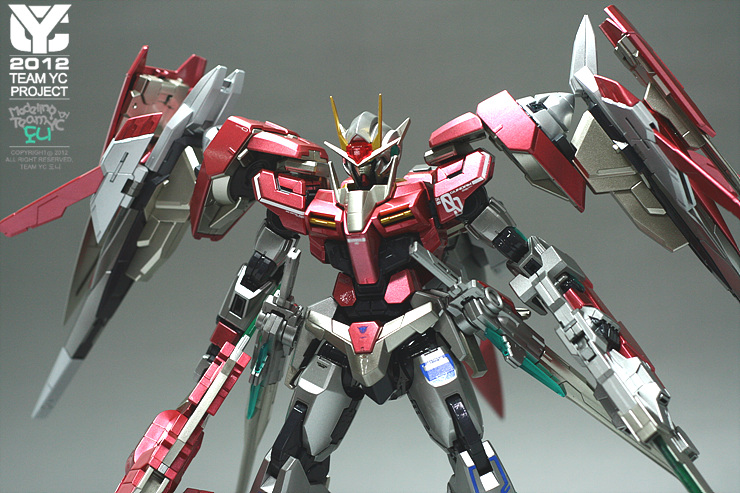 GUNDAM GUY: MG 1/100 00 Raiser - Custom Metallic Painted Build