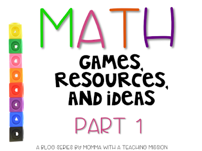Math ideas for the primary classroom part 1 - Momma with a Teaching Mission