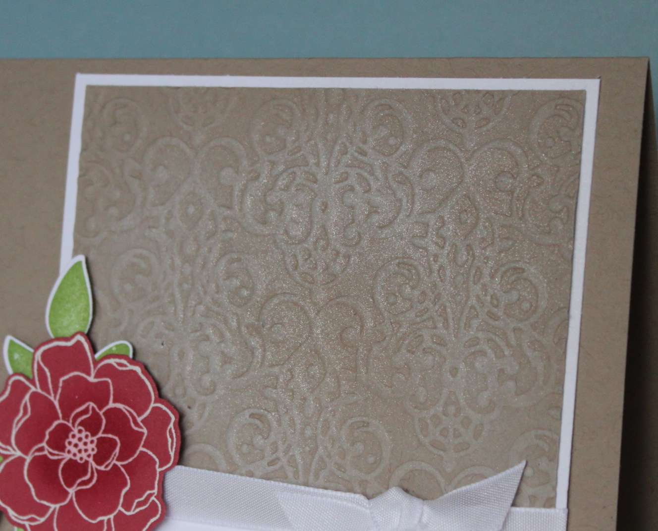 Just Julie B's Stampin' Space: Simple Secret Garden Flower Card