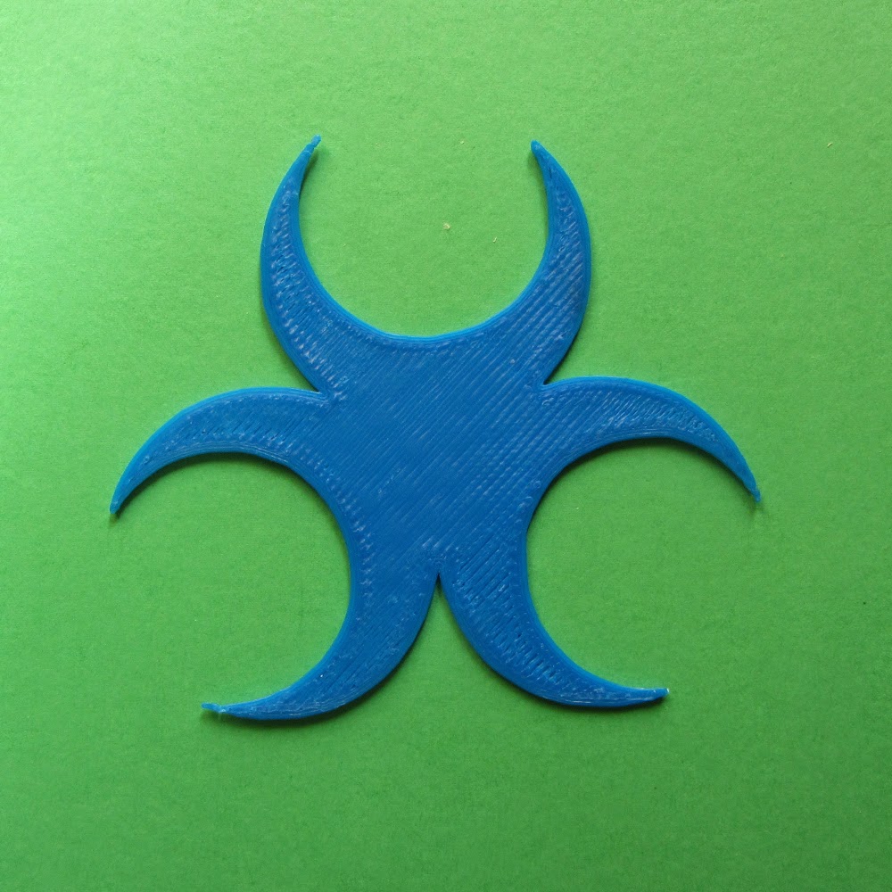 Printed parts: Zora domain - 3d print symbol